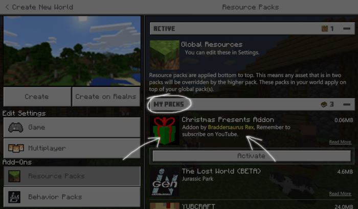 Christmas Presents Add-on | Minecraft PE Mods & Addons