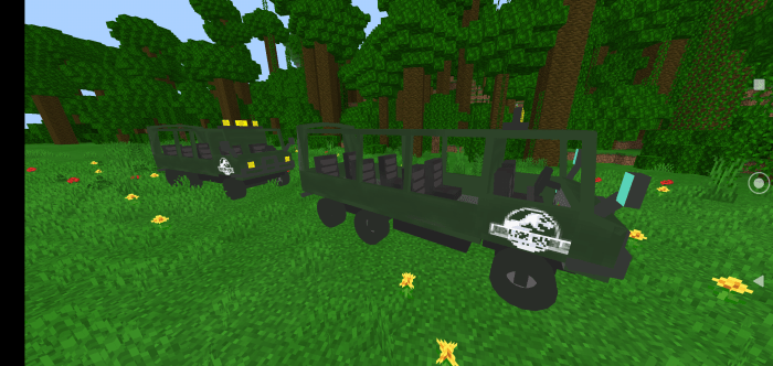 Jurassic Vehicles | Minecraft PE Mods & Addons