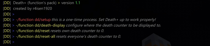 Death+ (Death Counter & Particles) [Function’s Pack] | Minecraft PE ...