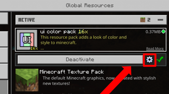 UI Color Pack | Minecraft PE Texture Packs