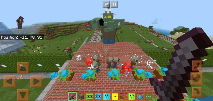 MCPE Plants vs Zombies Map v7 | Minecraft PE Maps