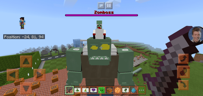 MCPE Plants vs Zombies Map v7 | Minecraft PE Maps