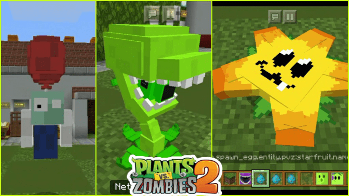 MCPE Plants vs Zombies Map v7 | Minecraft PE Maps